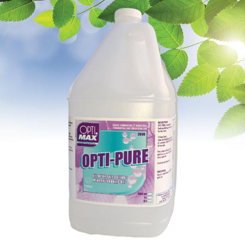 Désinfectant pour les mains Opti-Pure - Optimax - 4L • Location Lauzon ...